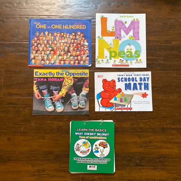 Other | 5 Educational Kids Books Bundlecountingmathabcoppositeswhat ...